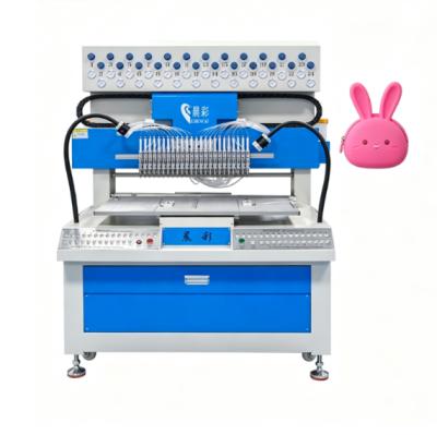 China 24 Colors Automatic Silicone Coin Purse Making Machine for Dripping 2D 3D PVC Keychains Dolls Crafts for sale