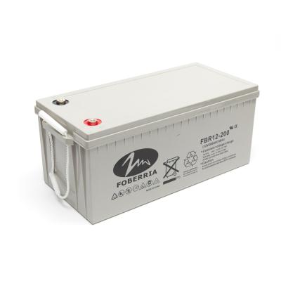 China Capacity 200ah Solar Lead Acid Battery 12v For UPS Solar System for sale