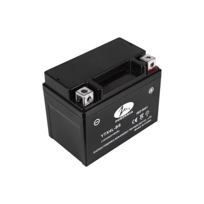China Motorcycle Parts 12V 4ah Ytx5l-BS Ytz6s Battery Rechargeable for sale