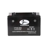China 12V9AH YTX9BS Motorcycle Battery Low Internal Resistance for sale