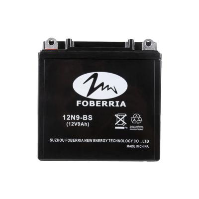 China 12N9BS 12V6.5Ah Electric Motorcycle Lead Acid Battery Dry Charged 4.5A for sale