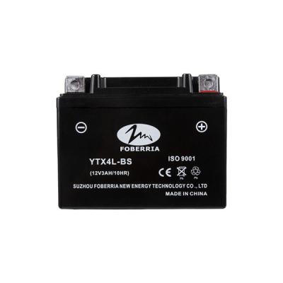 China 12V 3ah AGM Rechargeable Motorcycle Lead Acid Battery OEM ODM for sale