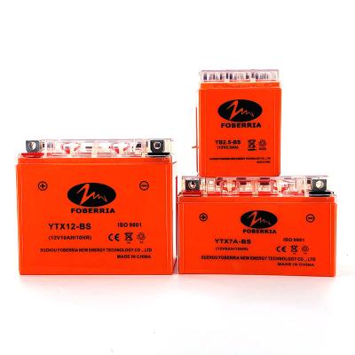 China YTX12BS Motorcycle Lead Acid Battery for sale