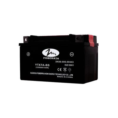China Factory Price YTX7A Lead Acid Dry Battery 12V7ah lightest motorcycle battery for sale