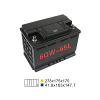 China 570A 68AH 6 Qw 65L Car Start Stop Battery 274*175*190mm Car Starting Battery for sale