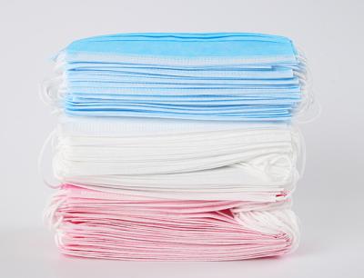China Anti Pollution Disposable Non Woven Face Mask With Elastic Ear Loop for sale