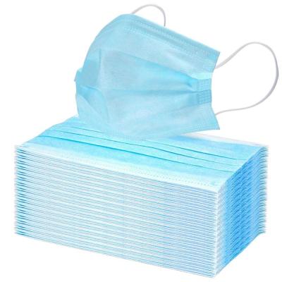 China Soft 3 Ply Disposable Face Mask Non Woven Material Low Respiratory Resistance for sale