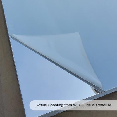 China 0.4mm 0.5mm Polished Stainless Steel Sheets Fine 8K Mirror Finish 304 430 For Decorative for sale