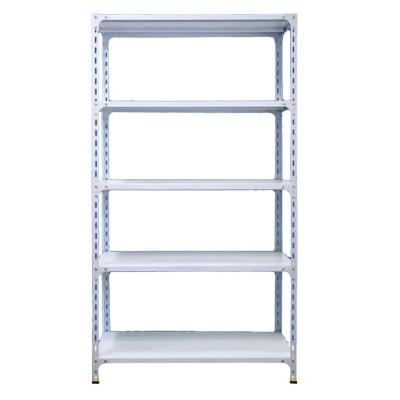 China Cold Rolled Steel Light Duty Shelving with 100-150kg Capacity and Customizable Dimensions for Space-Saving Storage for sale