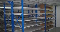 China Medium duty rack warehouse shelving for garage shop stockroom steel storage shelf  workshop spare parts storage steel boltless shelving warehouse rack for sale