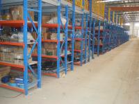 China Medium Duty Shelving Rack 200-600kg Capacity 55x47mm Upright Adjustable Warehouse Storage for sale