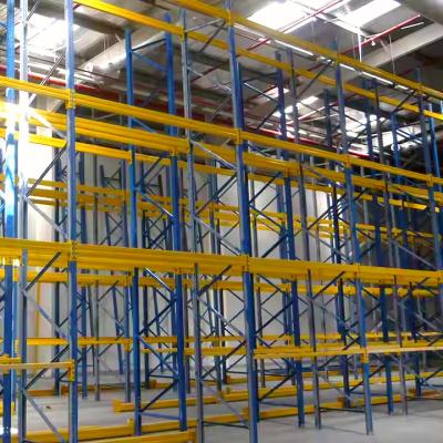 China Heavy Duty Pallet Rack Storage Shelving Unit 4000kg Capacity Steel Warehouse Racking for sale
