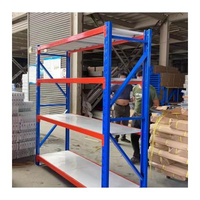 China Medium Duty Adjustable Boltless Metal Shelving Units Steel Storage Rack 2000mm Height for sale
