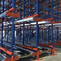 China Intensive Radio Shuttle Rack System for Cold Storage - Customizable Steel Racking with 4000-21000kg Capacity for sale