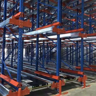China Intensive Radio Shuttle Rack System for Cold Storage - Customizable Steel Racking with 4000-21000kg Capacity for sale