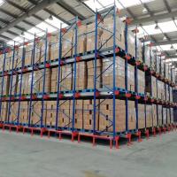 China Radio Shuttle Rack Ultra High Density Storage System 1200mm Deep Lane Pallet Racking 20+ Pallets Per Lane for sale