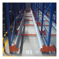 China Radio Shuttle Rack FIFO LIFO Dual Mode Pallet Racking System Fire Access Both Ends Loading for sale