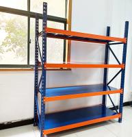 China Custom Medium Duty Steel Rack 55×47mm Upright with 200-600kg Capacity per Level Longspan Shelving System for sale