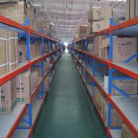 China OEM Medium Duty Steel Warehouse Storage Racking 500-800KG Capacity 55x47mm Upright for sale