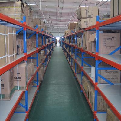 China OEM Medium Duty Steel Warehouse Storage Racking 500-800KG Capacity 55x47mm Upright for sale