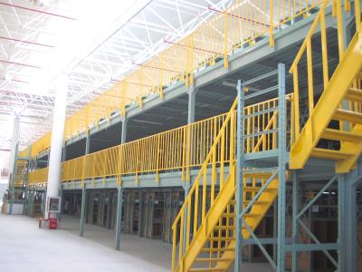 China Heavy Duty Steel Platform Rack Pallet Racking Mezzanine Floor System Customizable 2 Layer for sale