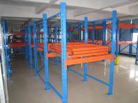 China OEM Blue Push Back Pallet Racking 5 Deep LIFO Storage 3000kg Heavy Duty Warehouse Racking System for sale