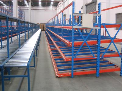 China Heavy Duty Carton Flow Through Racking System - Customizable Steel Storage with FIFO Design for Industrial Warehouses for sale