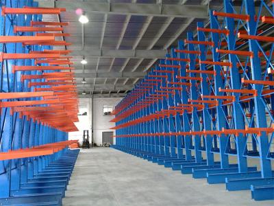 China Industrial Heavy Duty Cantilever Racking Steel Double Sided Shelf for Warehouse Storage 2000kg Capacity for sale