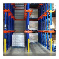 China Customizable Drive-In Pallet Rack System with Electrostatic Spray Painting for Warehouse Storage Solutions for sale