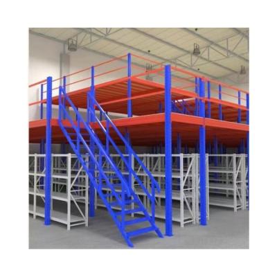 China Industrial Multi-Tier Mezzanine Storage Rack System - Custom Sizes 80-120mm Width, 4000-21000kg Capacity for sale