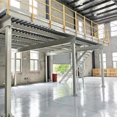 China Customizable Prefab Steel Mezzanine Platform 15-Year Manufacturing Experience Warehouse Storage Rack System for sale