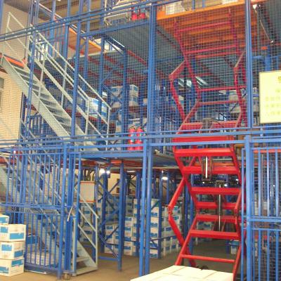 China Corrosion Protected 4-Tier Steel Mezzanine Storage Rack with 4000-21000kg Capacity and Customizable Sizes for sale