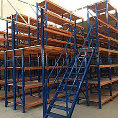 China Steel Mezzanine Floor Rack System - Heavy Duty Storage Racks with 4000-21000kg Capacity & Customizable Sizes for sale