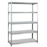 China Light Duty Metal Shelving with 100kg Capacity - Customizable 600-1500mm Slotted Angle Iron Rack for sale