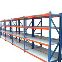 China Medium Duty Boltless Shelving Rack 100-500kg Capacity with 50mm Height Adjustment | 80×40mm Upright Section for sale