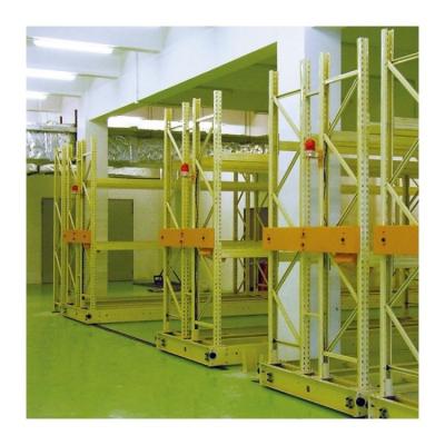 China ESD Protection Steel Electric Mobile Racking System - 32T Capacity, 10m/min Speed, Custom Industrial Storage for sale