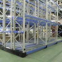 China Blue Automated Storage Racking System with 32T Loading Capacity and 10m/min Speed - Electric Mobile Warehouse Solution for sale