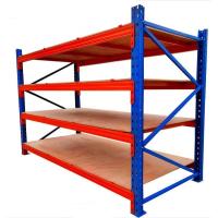 China Loading 300kg Boltless Steel 3 Layer Medium Duty Long Span Racking System Garage Storage Racks Shelving for sale