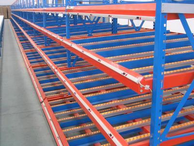 China Anti-Corrosion Steel Carton Flow Rack 4-Level Industrial Storage System with FIFO Roller Design - Customizable Sizes for sale