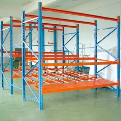 China Heavy Duty 5 Layer Carton Flow Rack - Gravity Flow Roller System with Customizable Steel Construction for sale