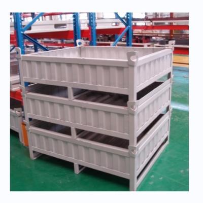 China Q235 Steel Wire Storage Container - Custom Stacking Bins with Corrosion Protection for Industrial Use for sale