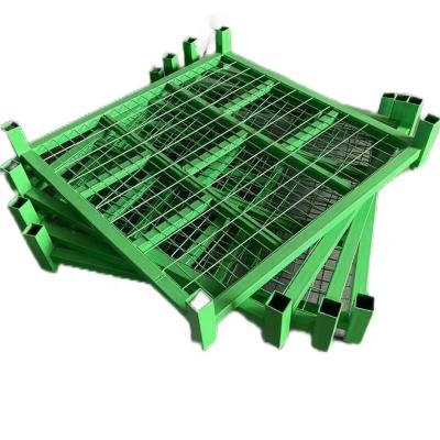 China Welded Steel Industrial Stacking Rack - Customizable Capacity Metal Shelves for Warehouse Storage for sale