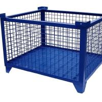 China Hot-Dipped Galvanized Steel Wire Mesh Storage Containers - Stackable & Collapsible Design with Custom Dimensions 800x600x400mm for sale