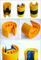 China One-Piece Plastic Upright Protector for Pallet Racking Systems HDPE 1200mm for sale