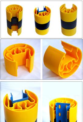 China One-Piece Plastic Upright Protector for Pallet Racking Systems HDPE 1200mm for sale