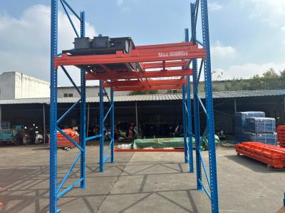 China Push Back Racking System High Density Storage LIFO 4000-21000 kg Capacity for sale