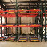China Push Back Pallet Racking System for Cold Storage - Customizable Steel Racks with 4000-21000kg Capacity for sale