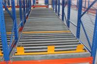 China Heavy Duty Gravity Flow Rack System - Custom Steel Storage Racking with Roller Tracks for Warehouse for sale