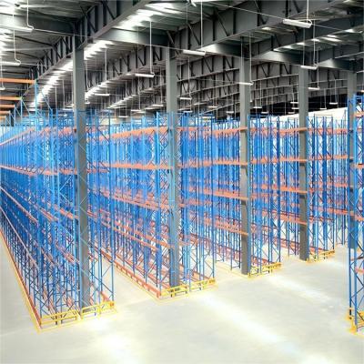 China Double Deep Pallet Rack System with 2700-3800mm Aisle Width and 4000-21000kg Loading Capacity for sale