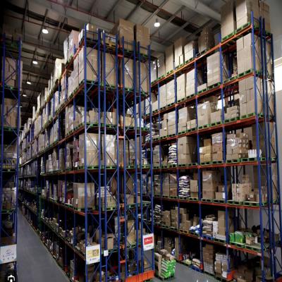 China Double Deep Pallet Rack System - 2700-3800mm Aisle Width, 4000-21000kg Capacity, Custom Steel Storage for sale
